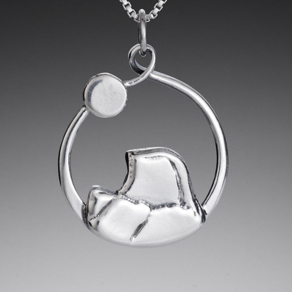 Mostly Sweet Jewelry | Handmade Silver & Gold Hoop Earrings & Moons